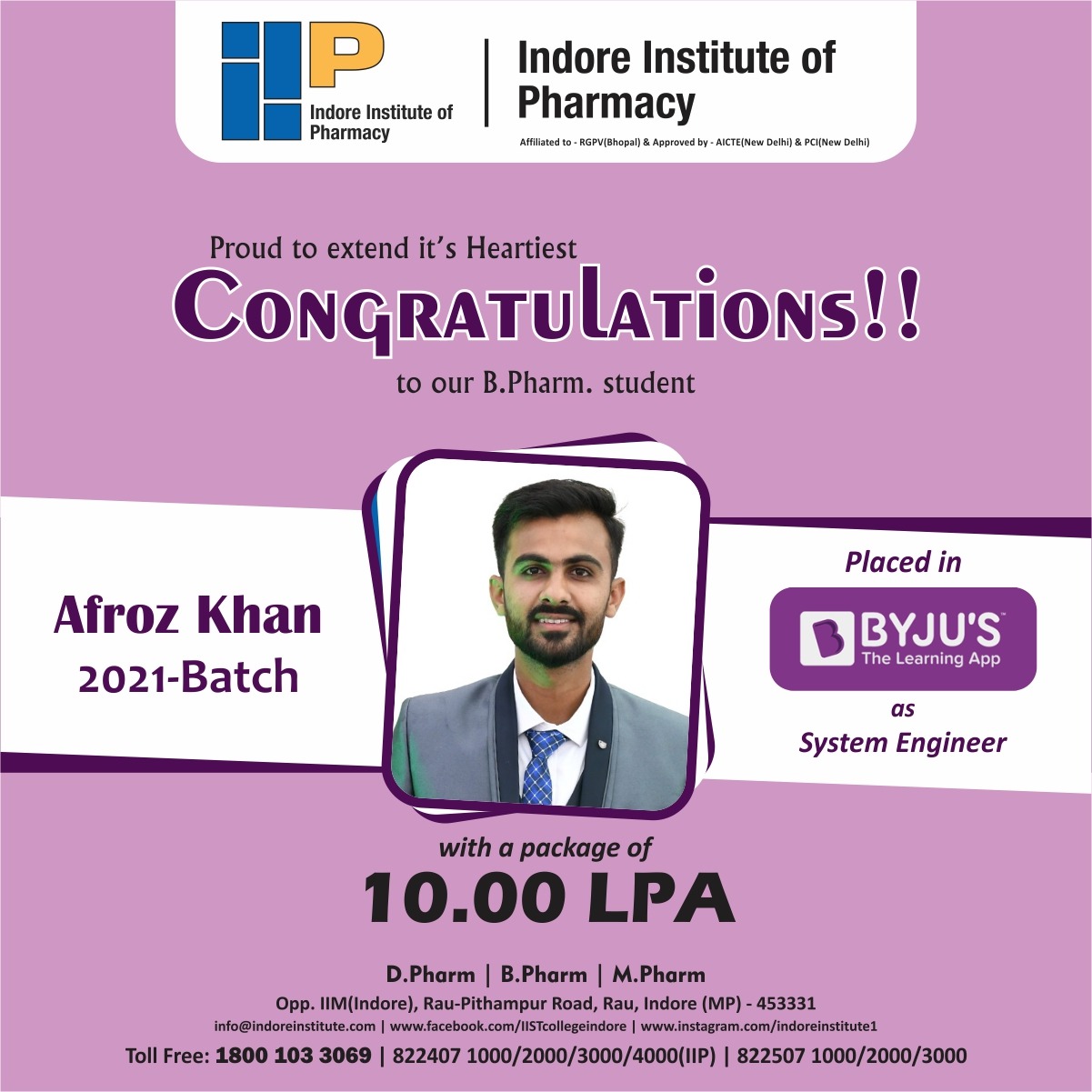 IIP – Indore Institute of Pharmacy-
